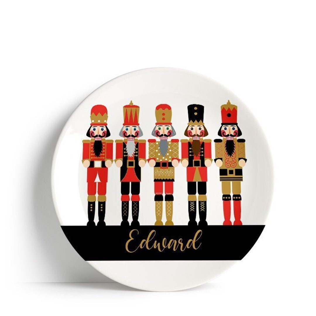 Personalized Nutcracker Christmas Plate: Holiday Dinnerware - Etsy