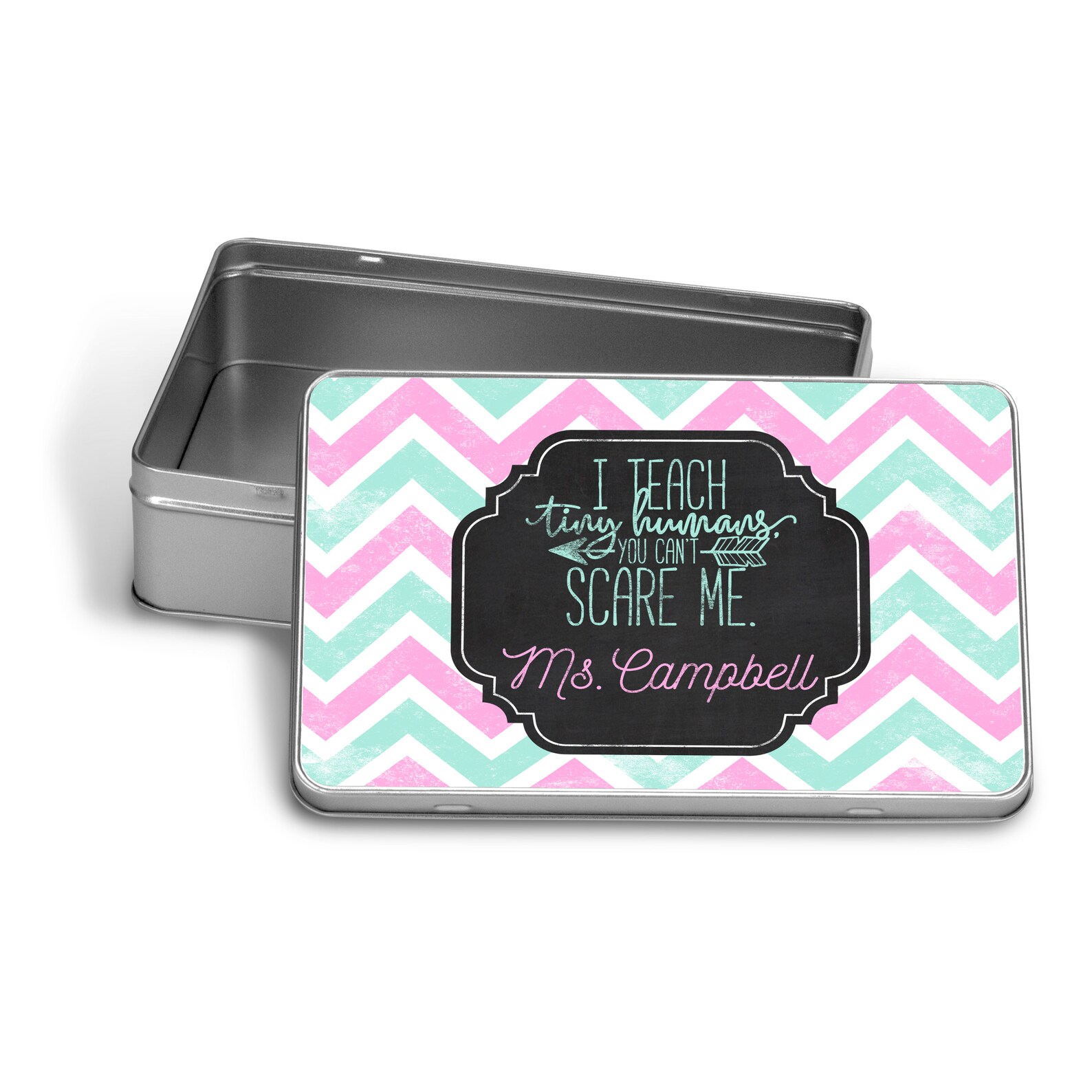 Personalized Tin Container Personalized Teacher Gift | Etsy