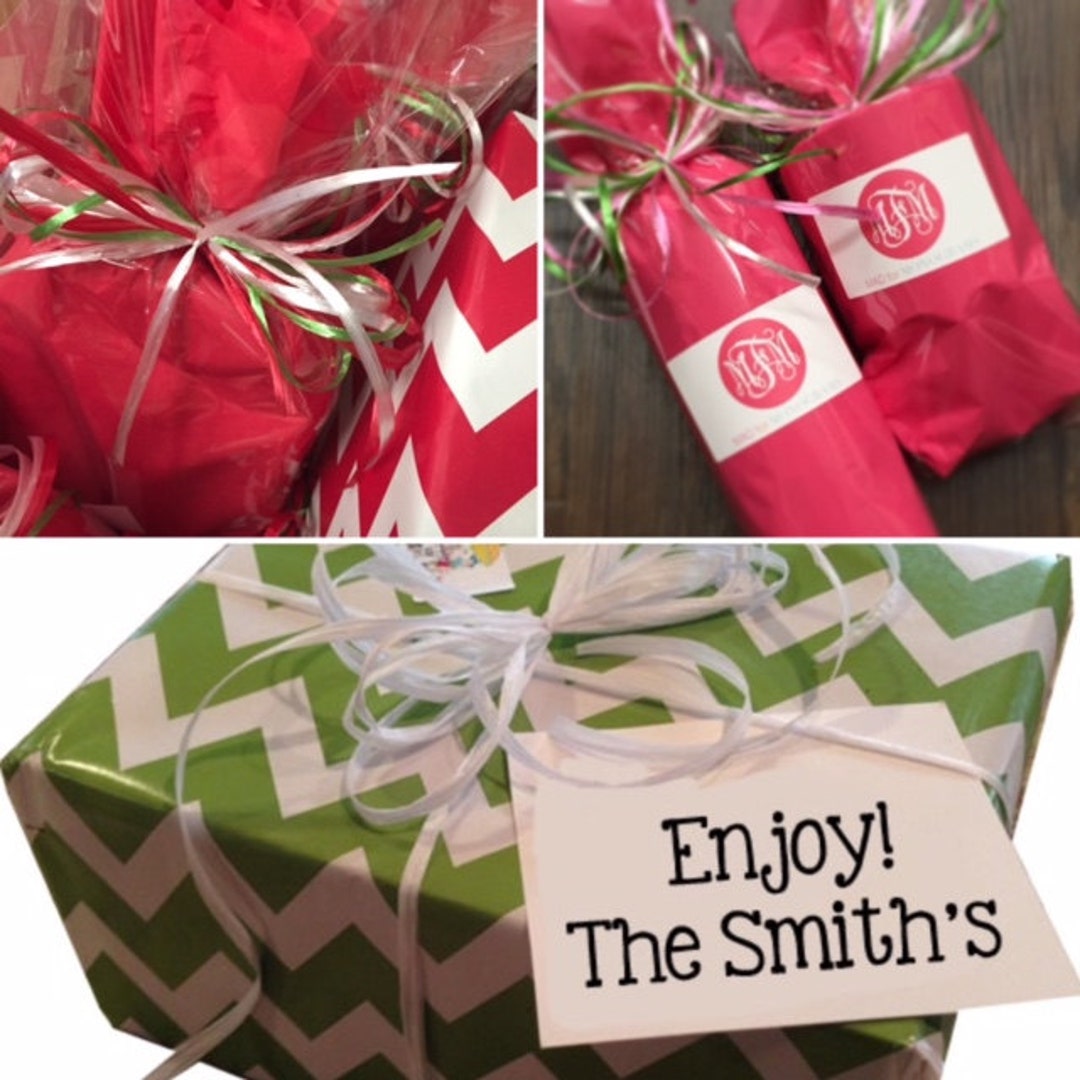 Monogrammed Gift Wrapping for A Single Item - Not Available on Plates ...