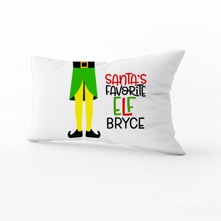 Personalized Christmas Elf Pillow Case: Kid's Holiday Decor - Etsy