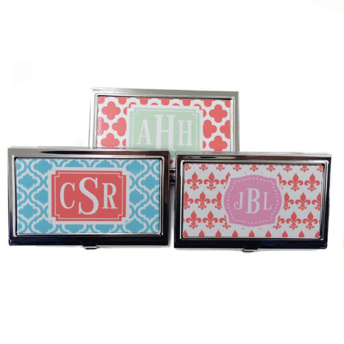 Personalized Business Card Case Monogram Cards Card Holder - Etsy