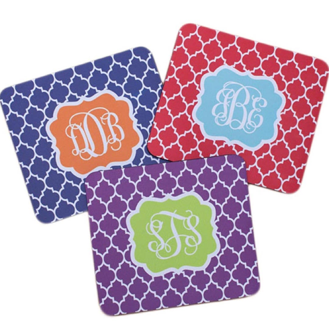 Monogram Mousepads - Personalized Mouspad Custom Designs Monogram Gifts ...