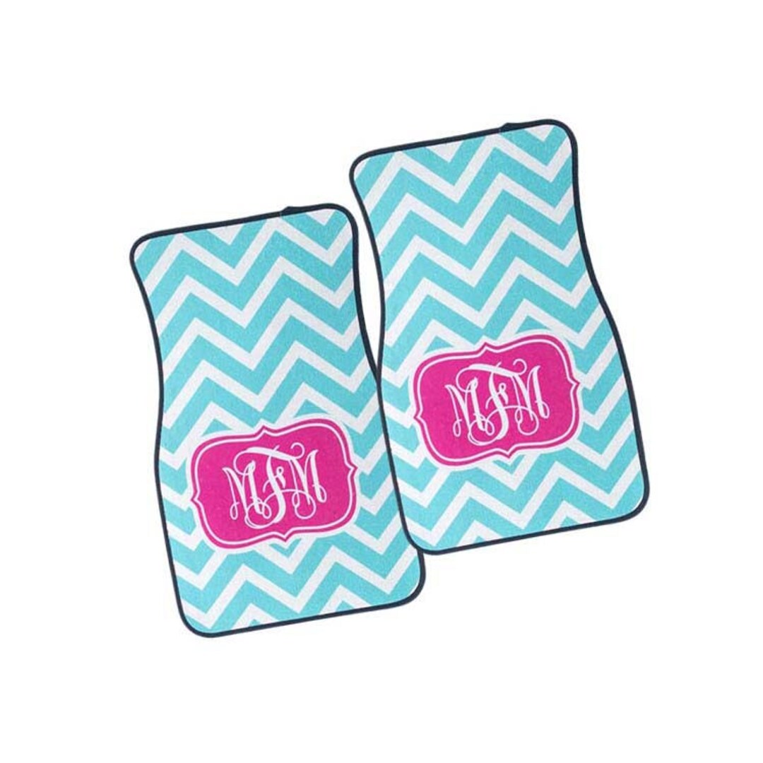 Personalized Car Mats - Monogrammed Initial Car Flooring (set of 2) - Etsy