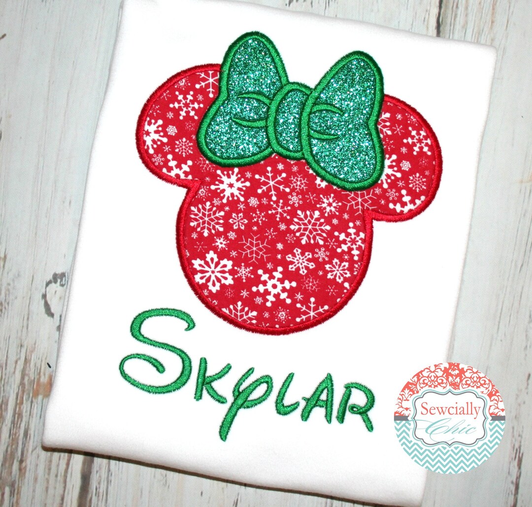 Minnie Mouse Snowflake Christmas Shirt, Mickey's Very Merry Christmas ...