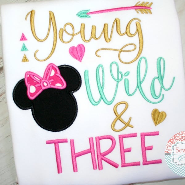 Minnie Mouse 3 Year Old Birthday Shirt - Etsy