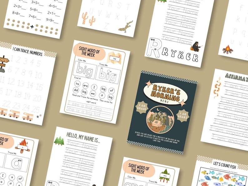 Wilderness Morning Menu Homeschool Printables Worksheets: Homeschool ...