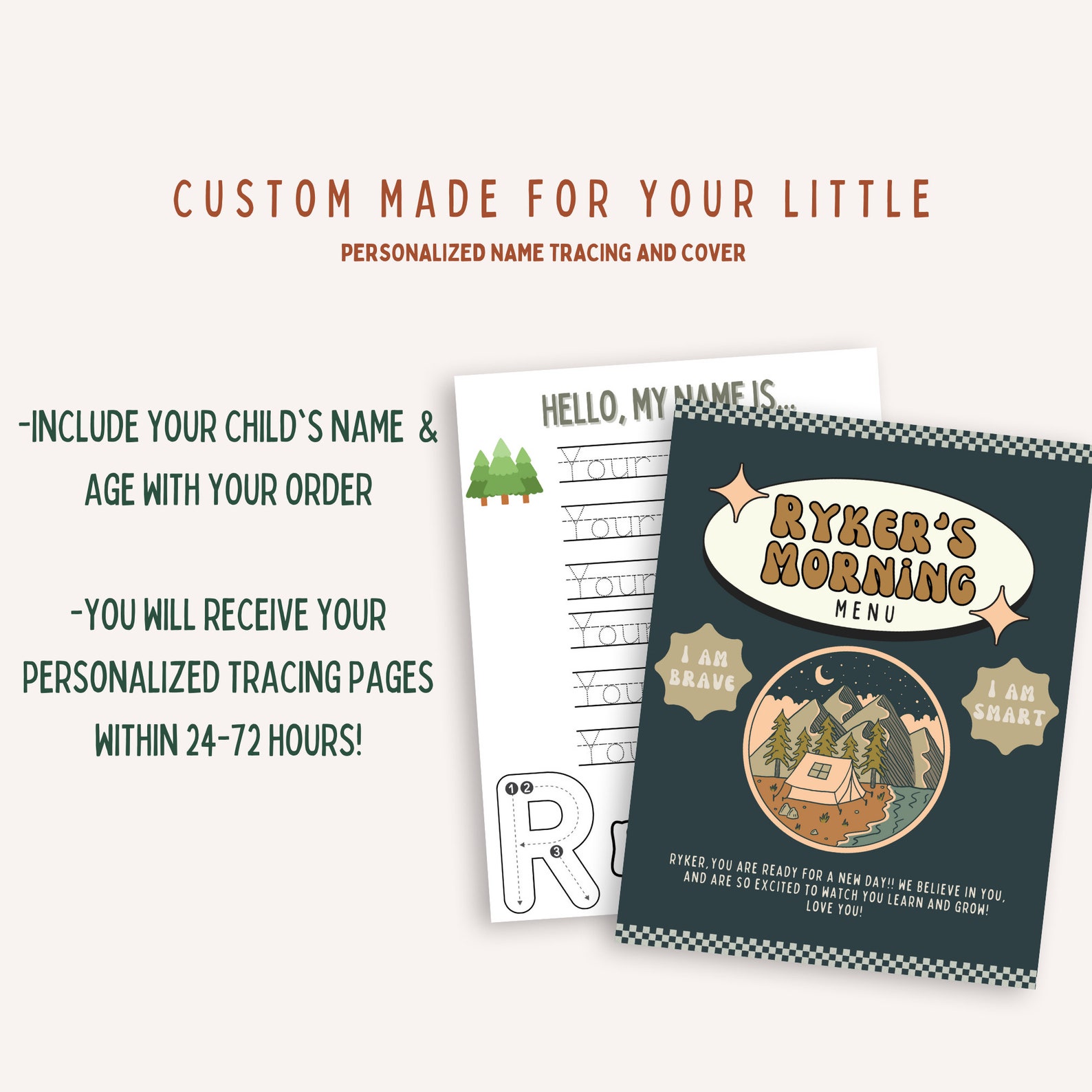 Wilderness Morning Menu Homeschool Printables Worksheets: Homeschool ...