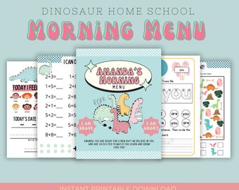 Wilderness Morning Menu Homeschool Printables Worksheets: Homeschool ...