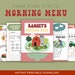 Down on the Farm Menu Homeschool Printables Worksheets: Homeschool ...