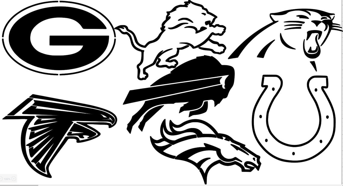NFL Football Team Symbol Vinyl Decal Sticker You Choose | Etsy