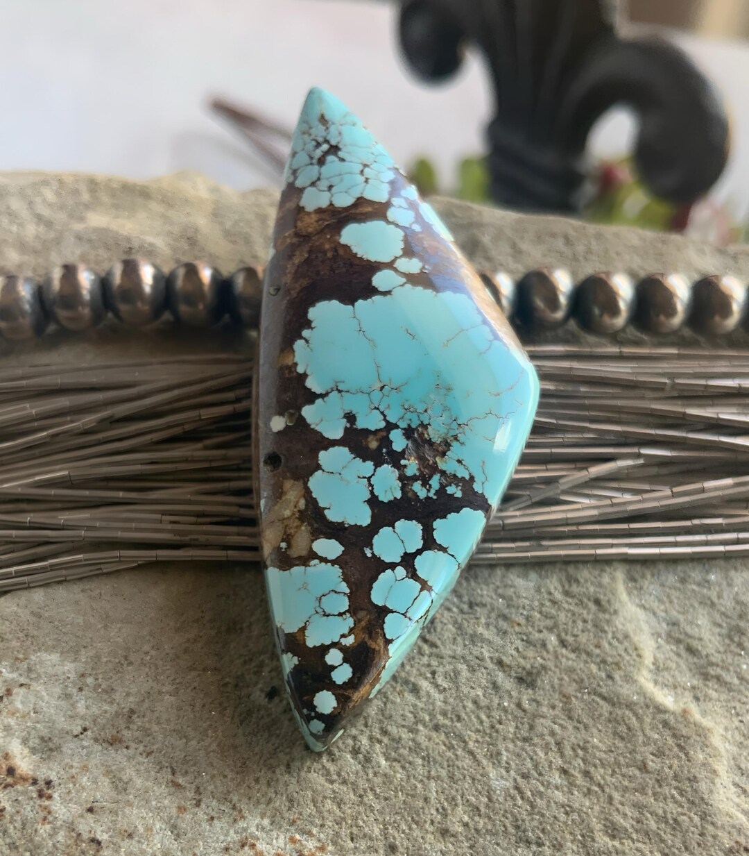 Natural Royston Turquoise Cabochon: Nevada Gemstone, 48 Carats - Etsy