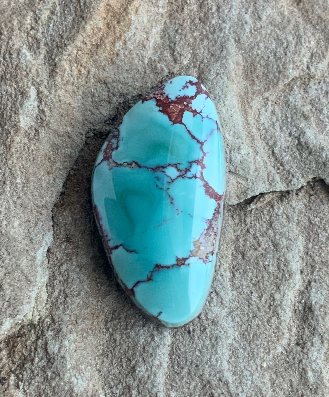 Gorgeous Blue Red River Turquoise Cabochon or Polished Stone Cab - Etsy