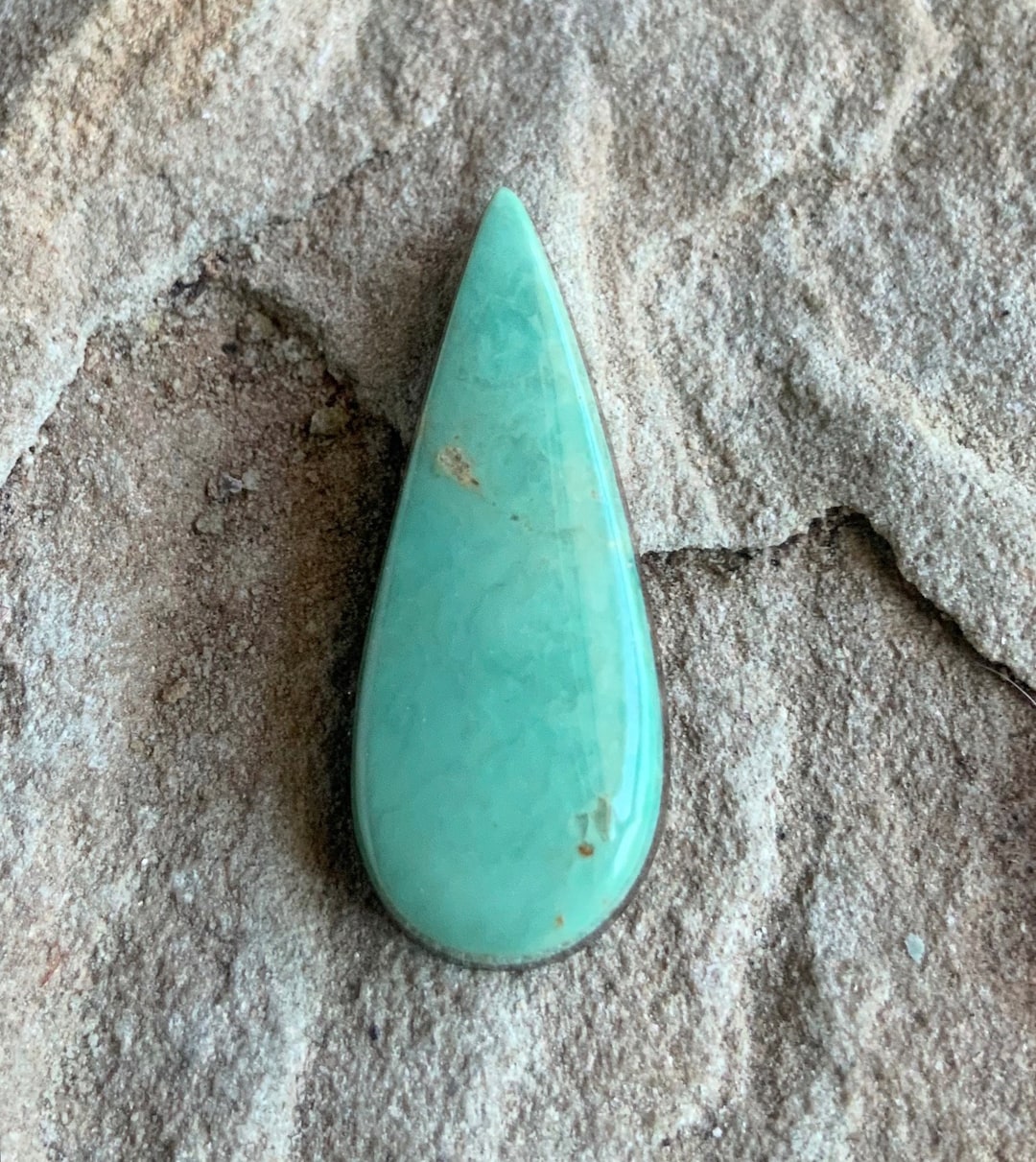Royston Turquoise Green Teardrop Cabochon or Polished Stone Cab - Etsy
