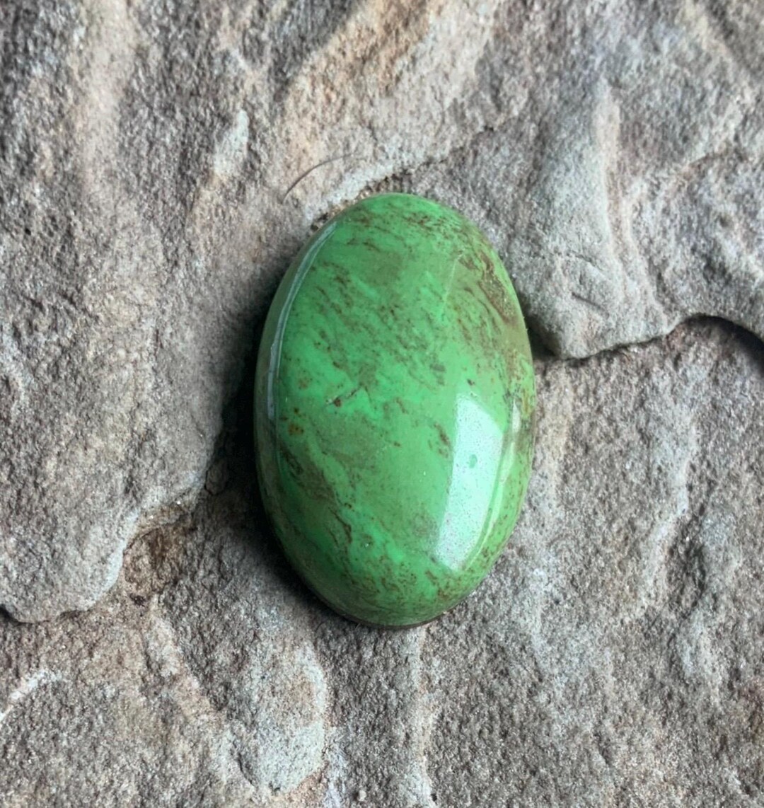 Rare Natural Green Gaspeite Oval Cabochon - Etsy