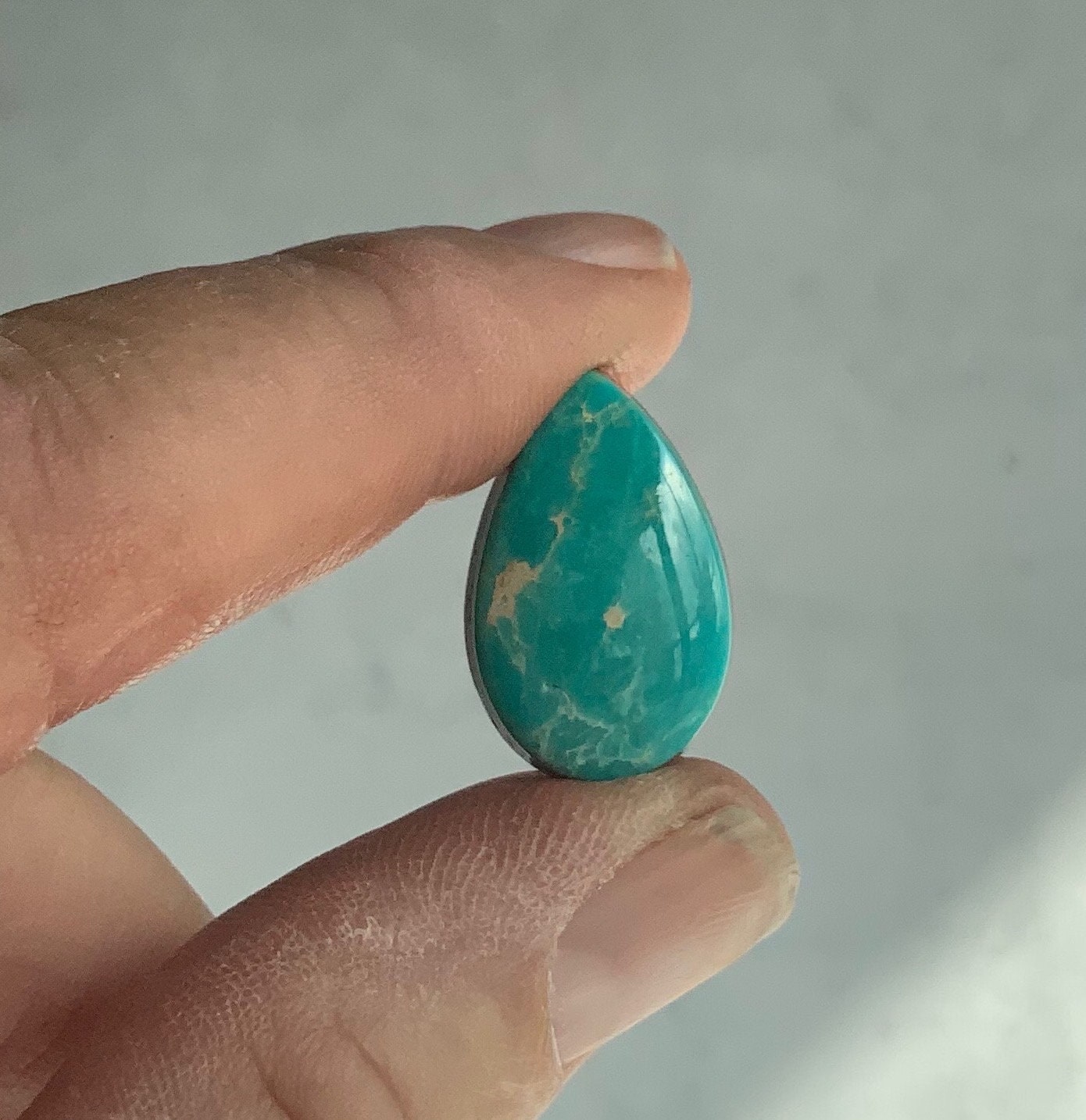 Beautiful Fox Turquoise Teardrop Cabochon or Polished Stone - Etsy