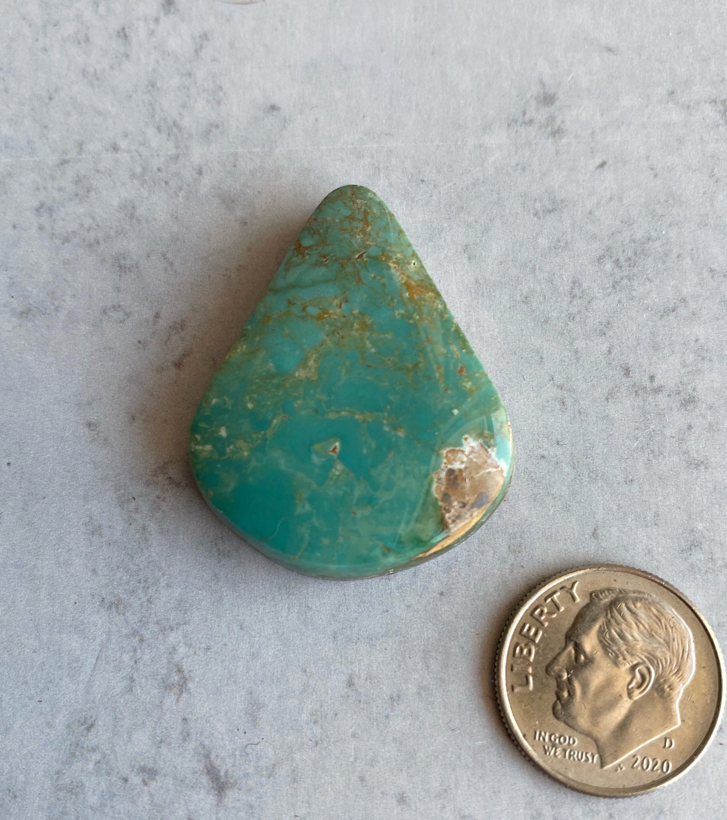 Beautiful Large Royston Turquoise Thick Cut Teardrop Cabochon - Etsy