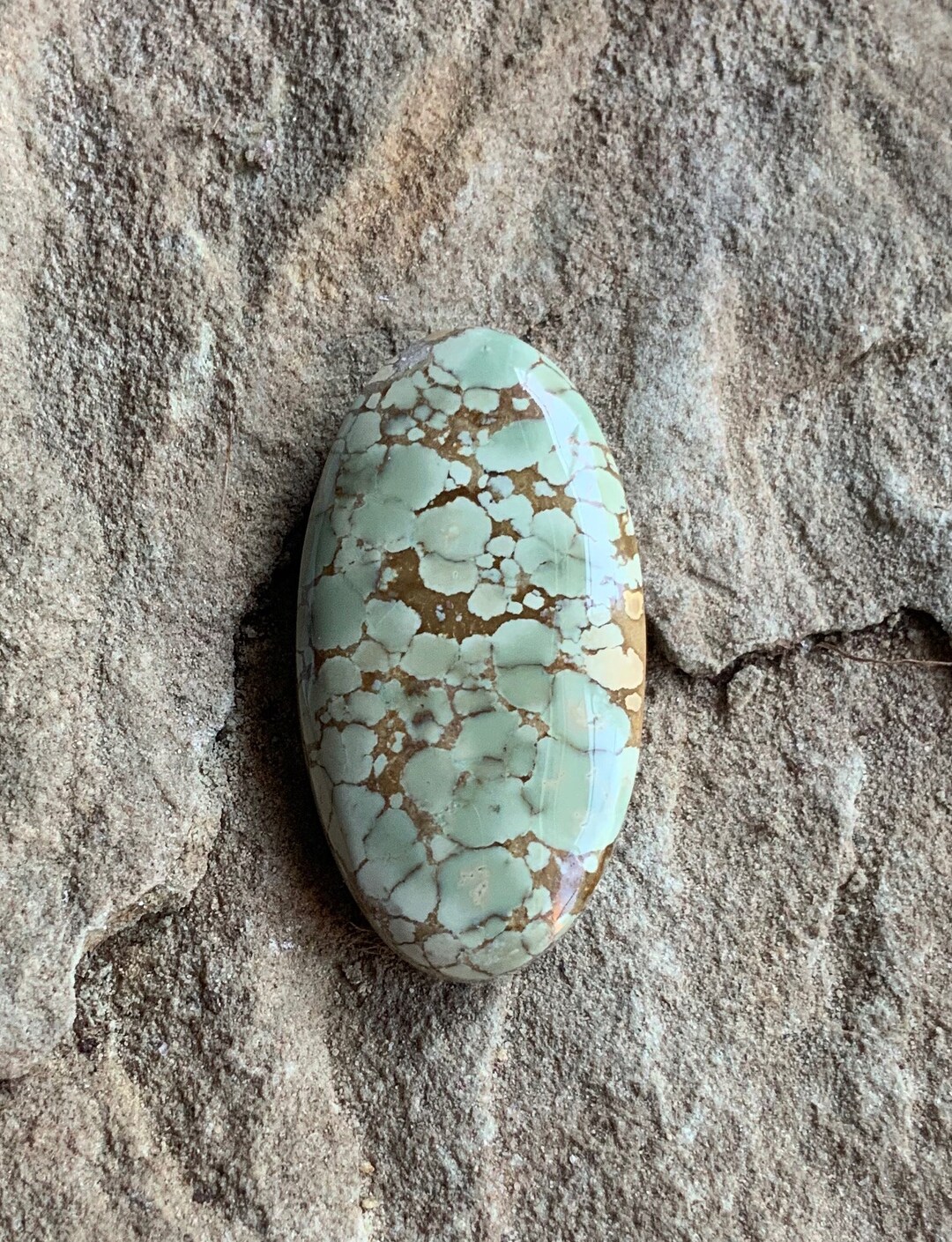 Gorgeous Natural Treasure Mountain Turquoise Oval Cabochon - Etsy
