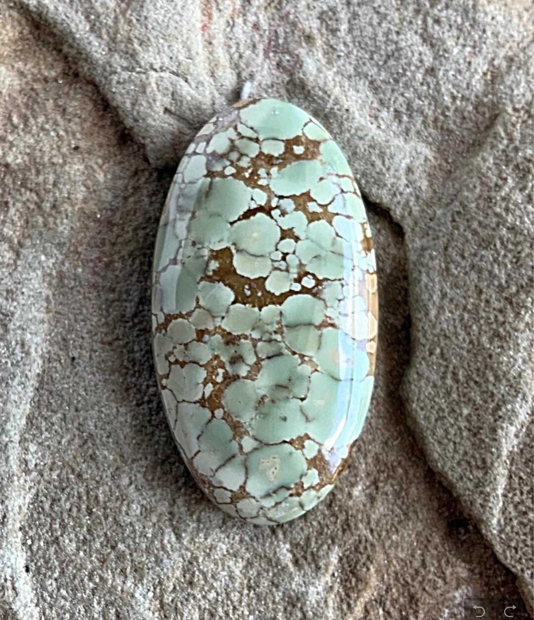 Gorgeous Natural Treasure Mountain Turquoise Oval Cabochon - Etsy