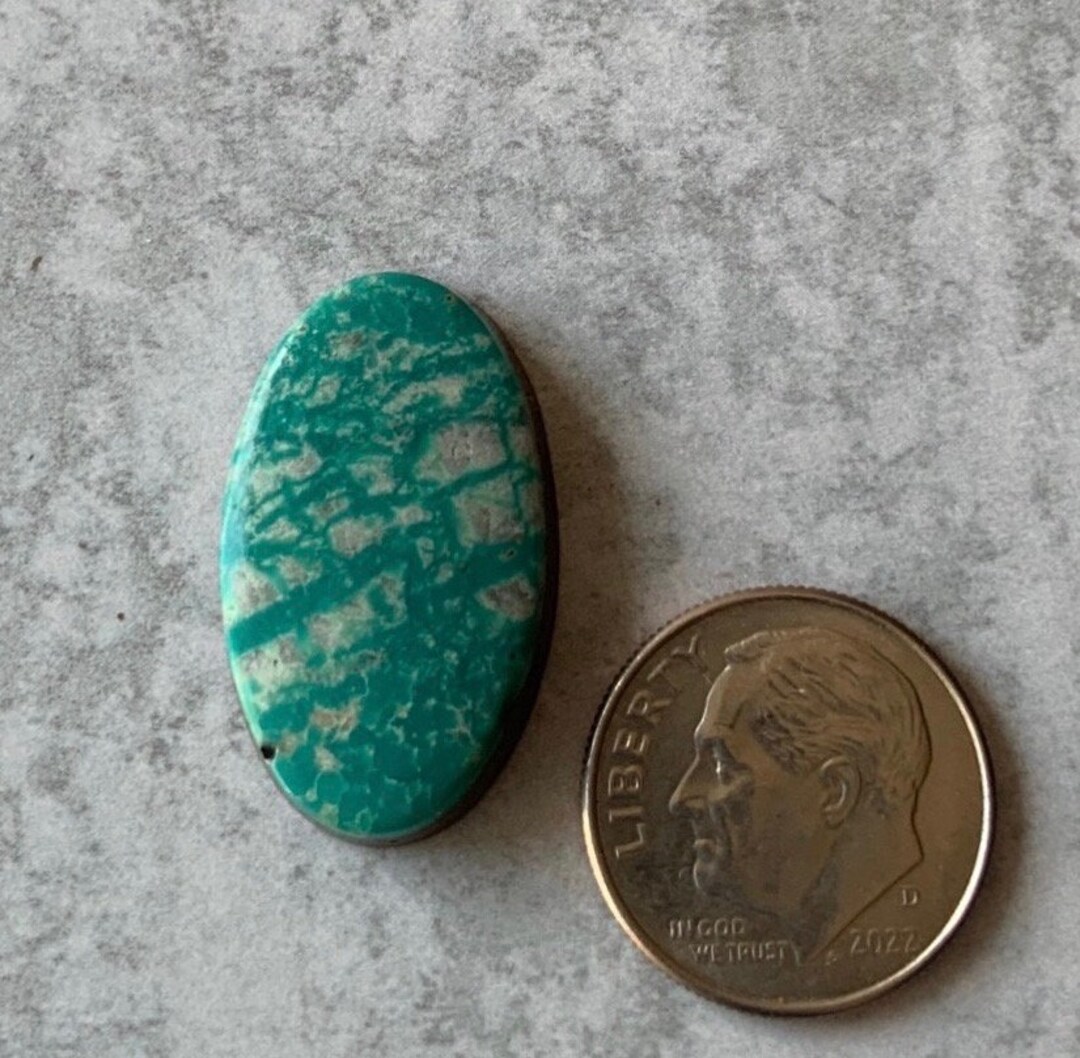 Beautiful Blue Oval Whitewater Turquoise Cabochon - Etsy