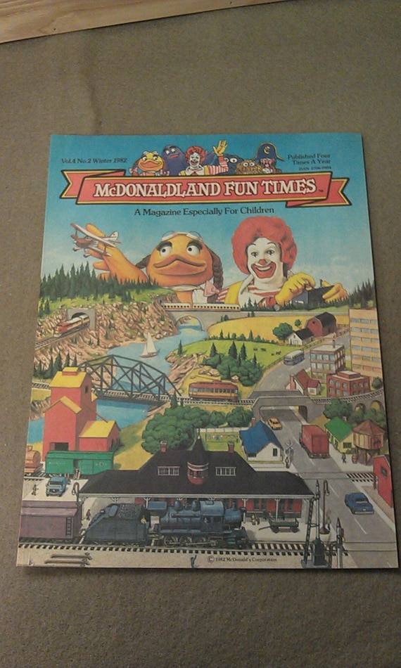 Winter 1982 Mcdonaldland Fun Times Magazine - Etsy