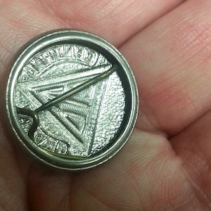 Vintage Silver Central Award CTO in Triangle Pin Button - Etsy