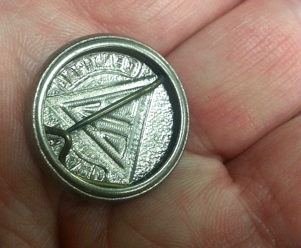 Vintage Silver Central Award CTO in Triangle Pin Button - Etsy