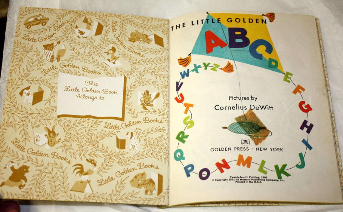 1969 the Little Golden ABC A Little Golden Book - Etsy