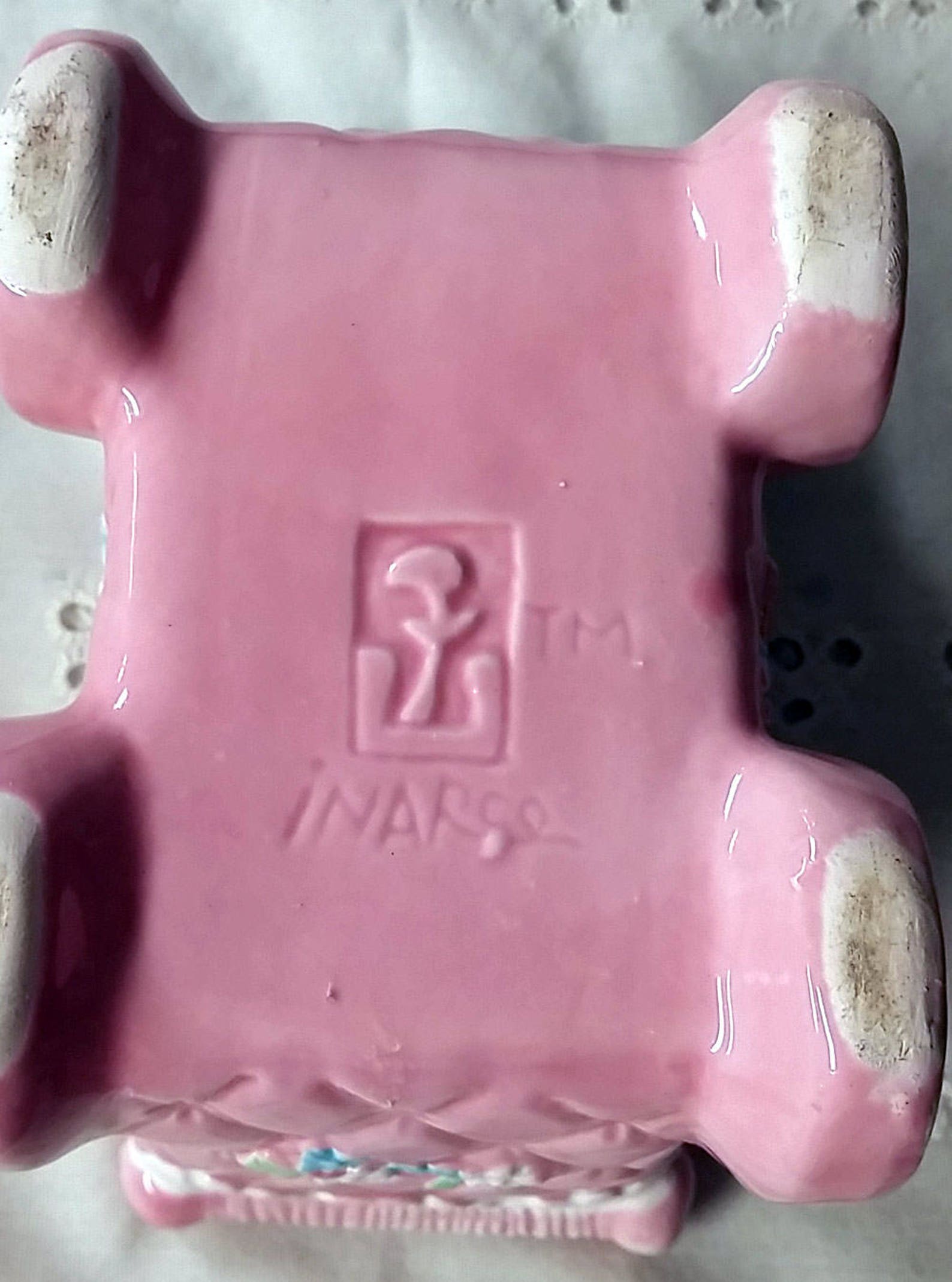 INARCO Mid-century Ceramic Nursery Planter Pink & Blue Baby | Etsy