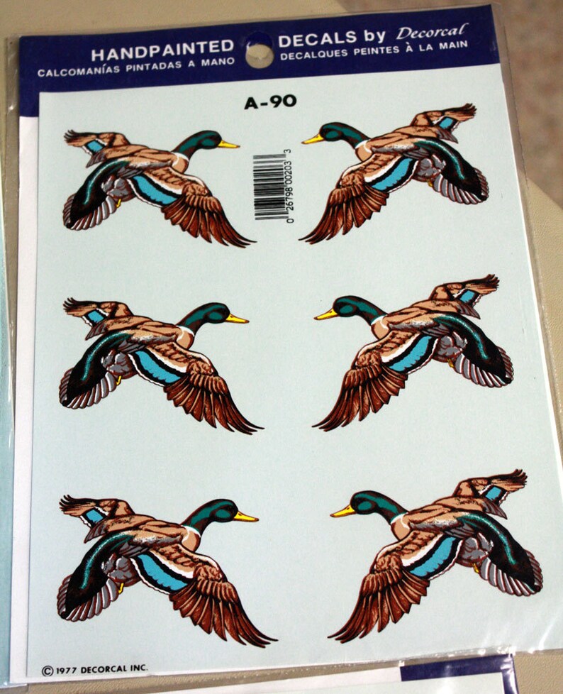 Vintage Handpainted Water Transfer Decals by Decoral Three - Etsy