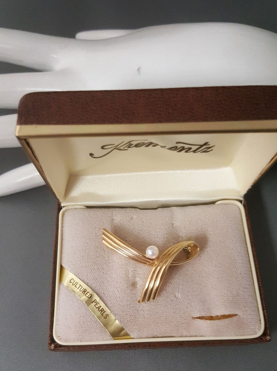 vintage krementz 14kt rolled - Gem