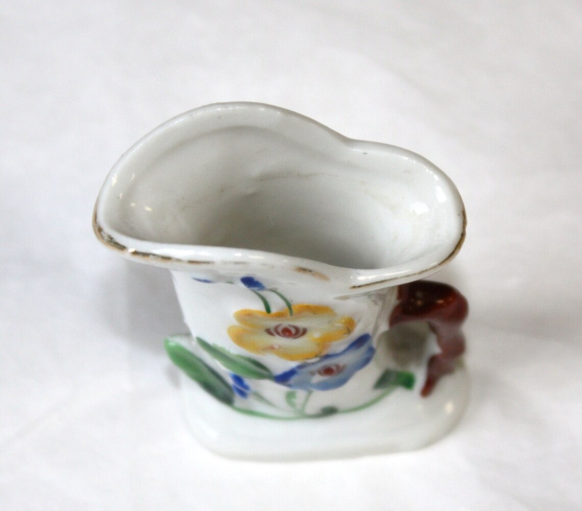 Made in Occupied Japan Miniature Pitcher Handpainted Flowers | Etsy