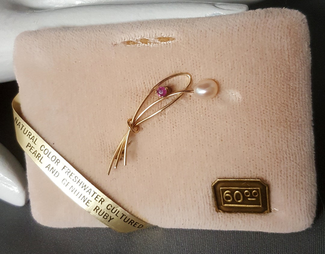 Vintage Krementz Natural Color Freshwater Cultured Pearl and Genuine ...