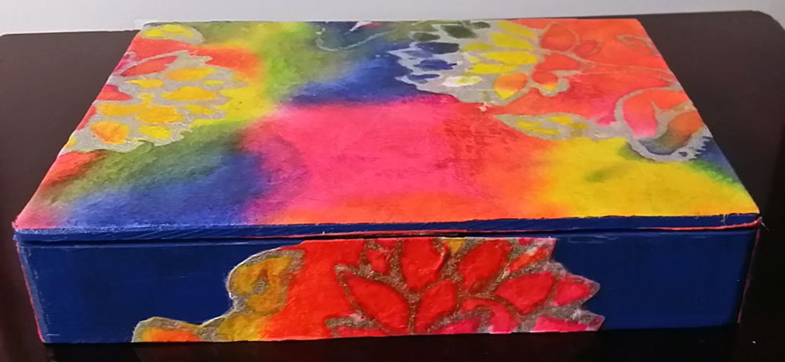 Handmade Decoupage Cigar Box Using Handmade Thick SAA Mulberry Paper ...