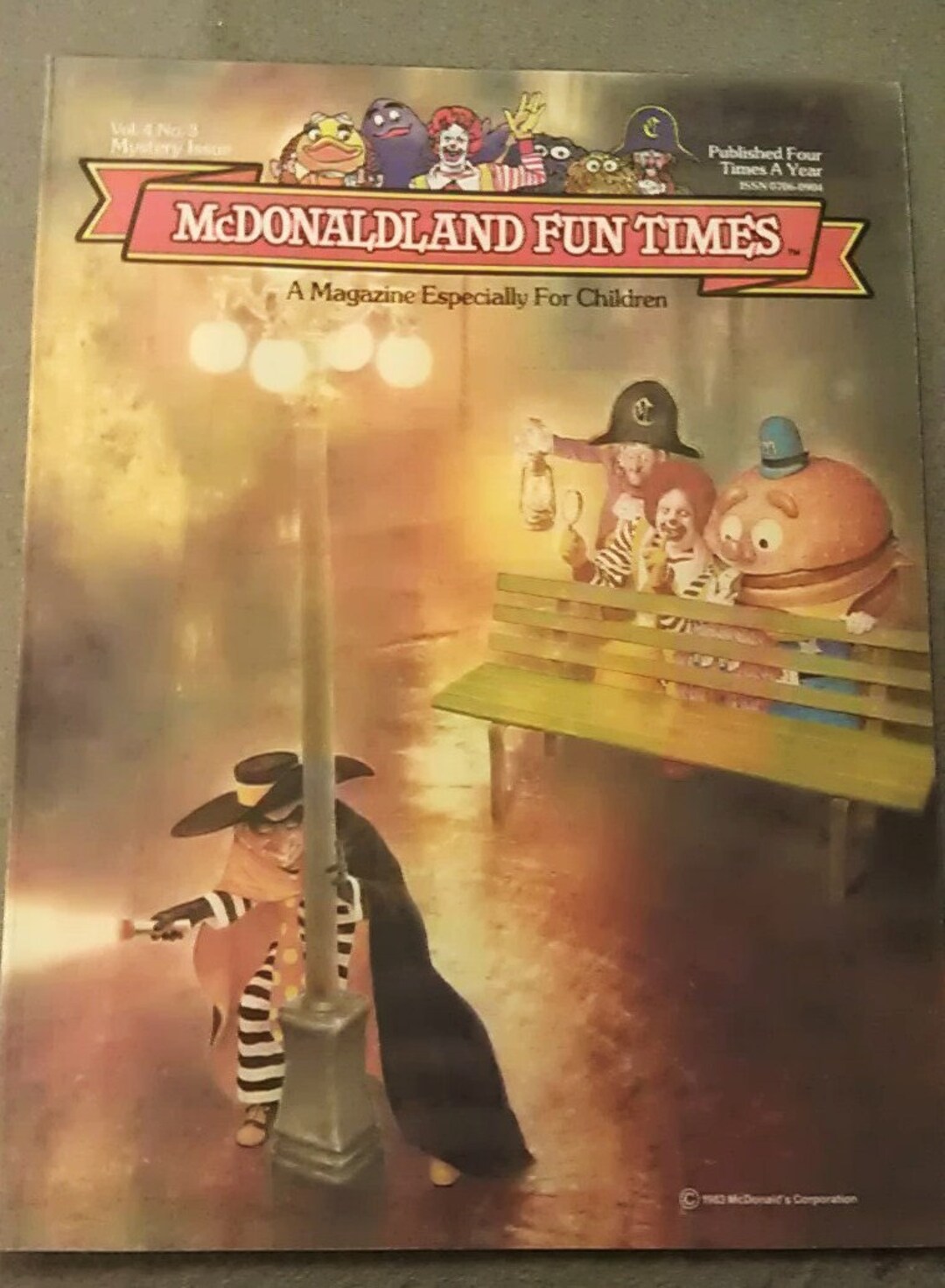 Mystery Issue 1983 Mcdonaldland Fun Times Magazine Vol. 4 No.3 - Etsy