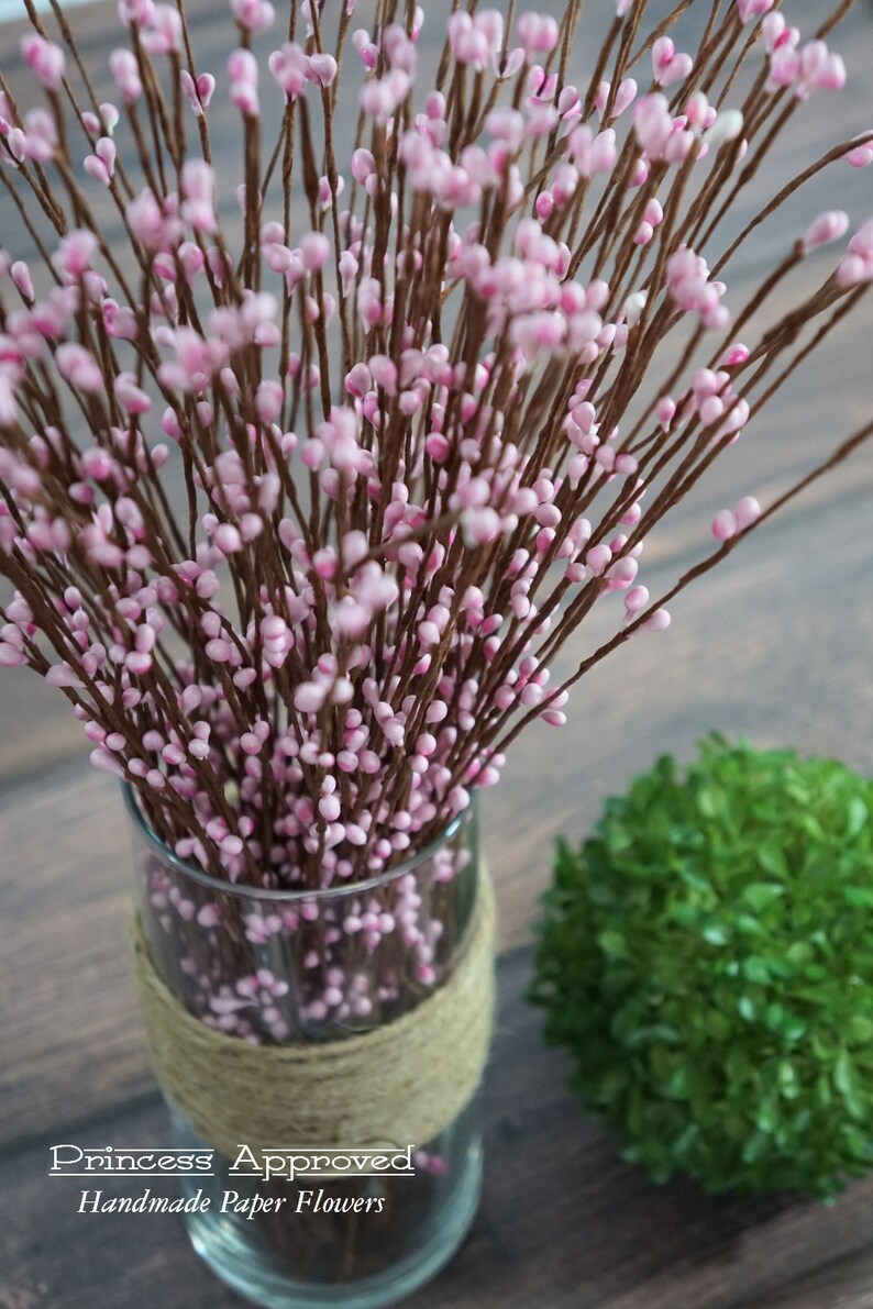 Light Pink Berry Spray 5 Stems - Etsy