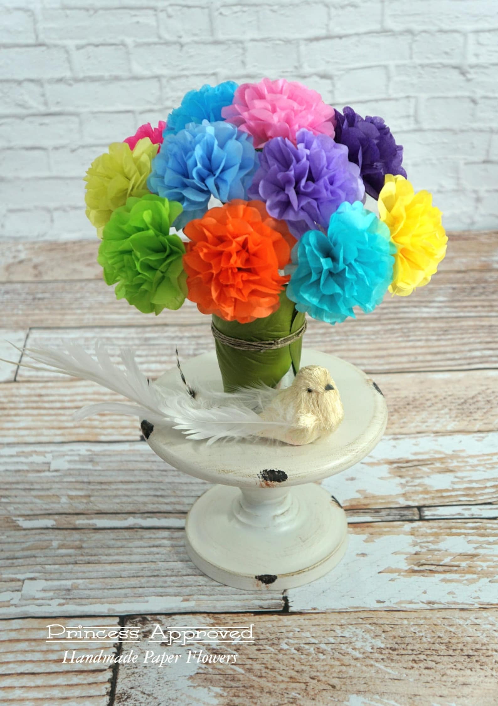 Mini Tissue Paper Flowers (12 Count) Choose Your Own Colors - Etsy