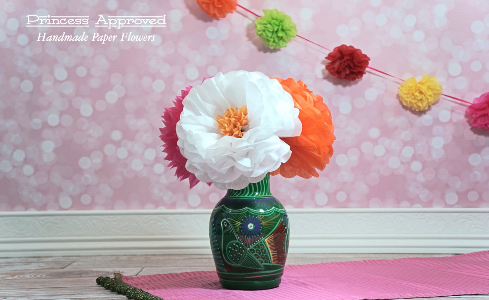 Tissue Paper Flowers Large With Centers Choose Your Own Colors - Etsy