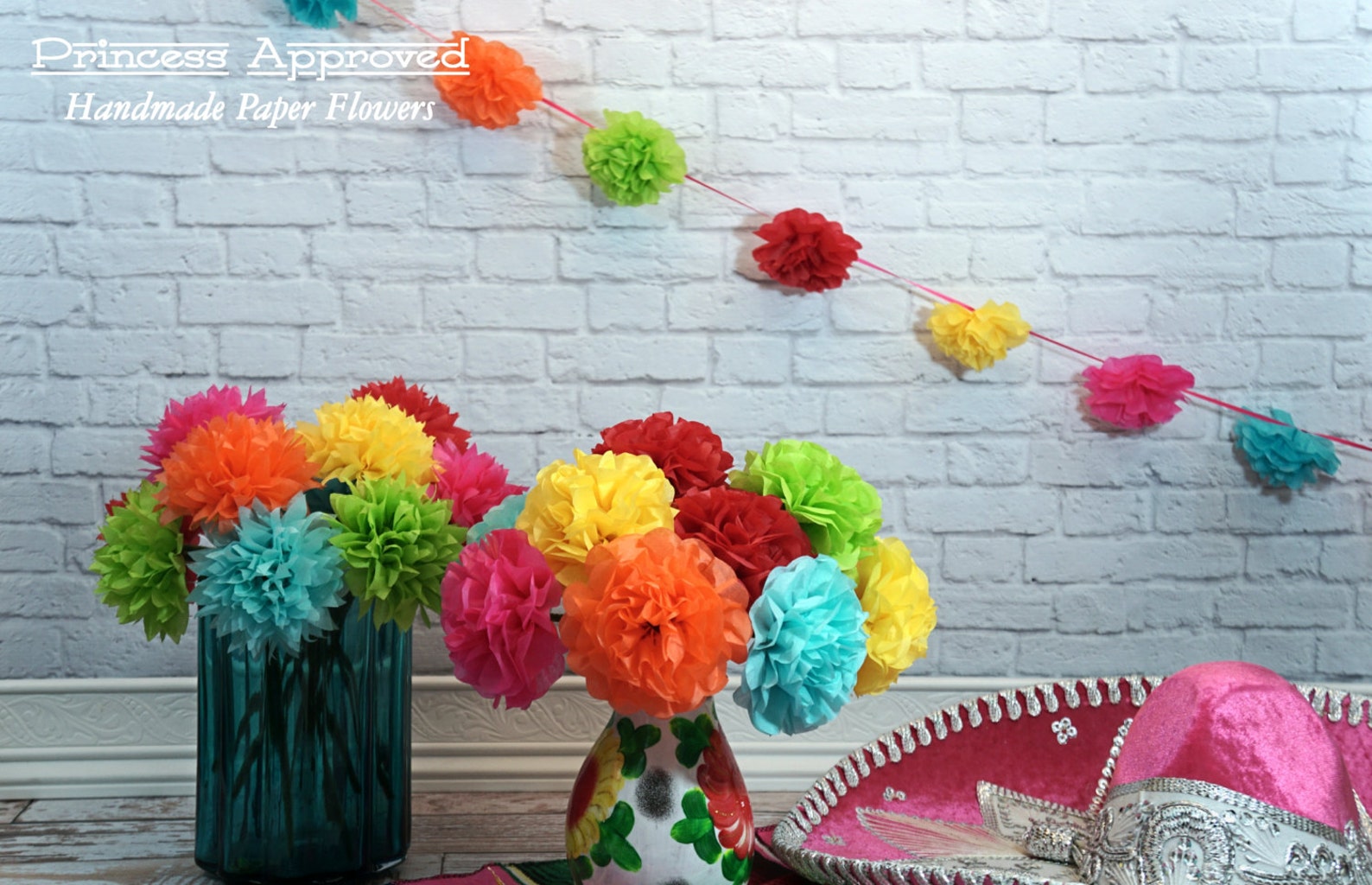 FIESTA Tissue Paper Flowers (12 Count) - Etsy