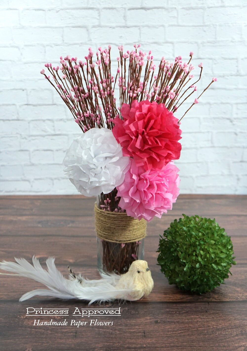 Light Pink Berry Spray 5 Stems - Etsy