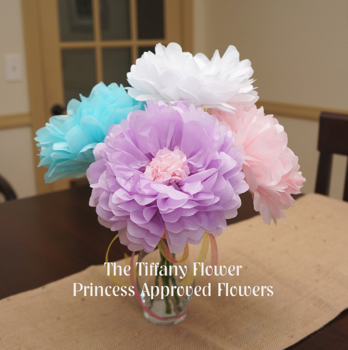Tissue Paper Flowers Large With Centers Choose Your Own Colors - Etsy