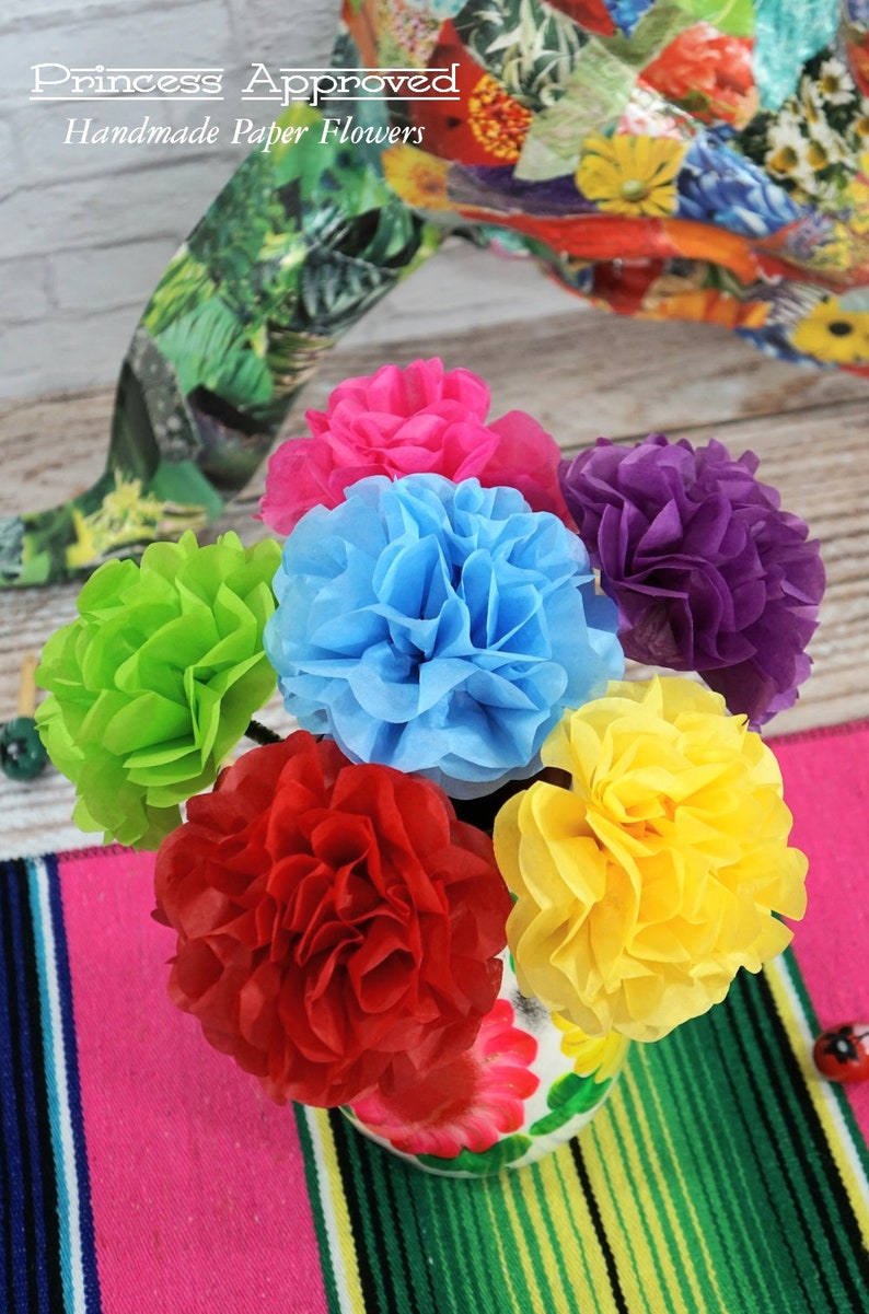 FIESTA Tissue Paper Flowers (6 Count) - Etsy