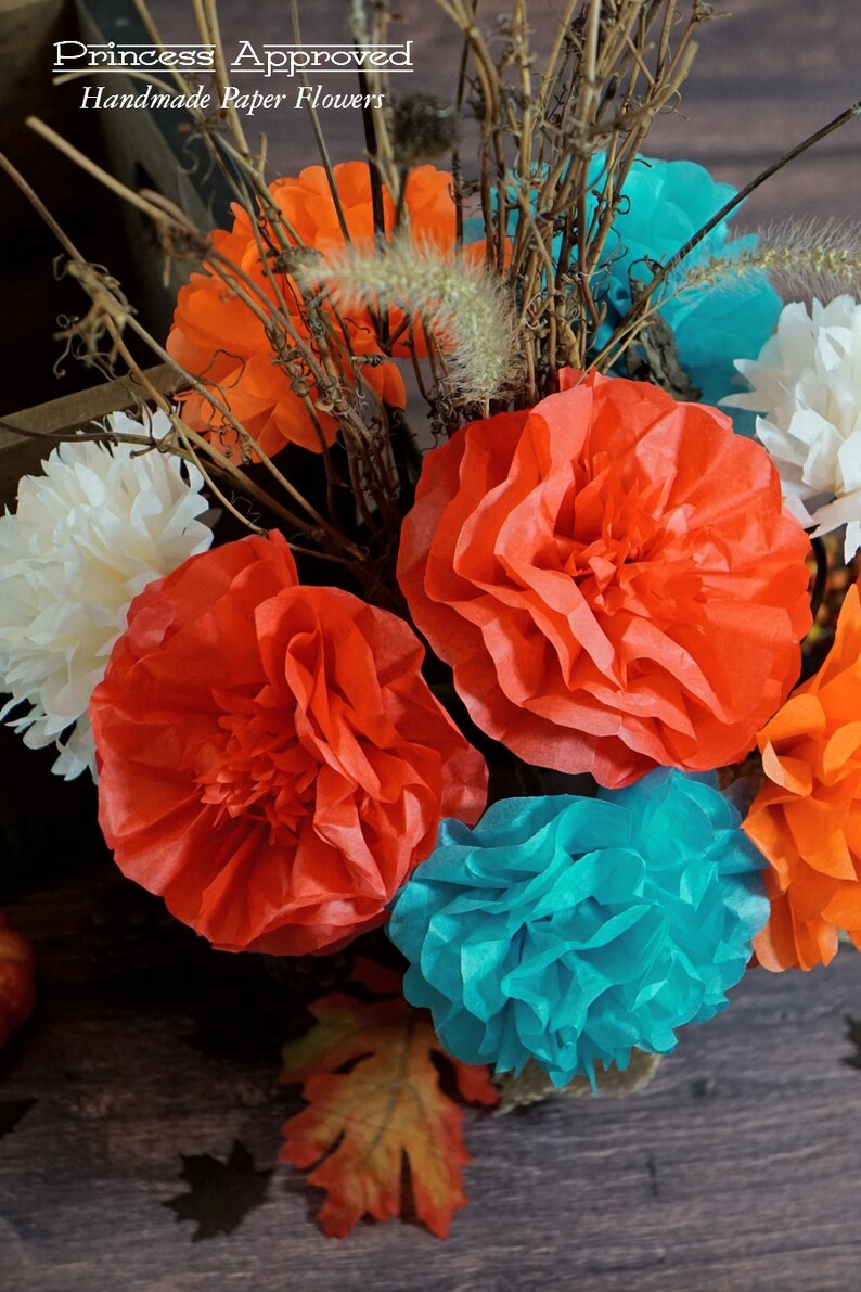 NEW DESIGN Fall/autumn Handmade Paper Flowers - Etsy