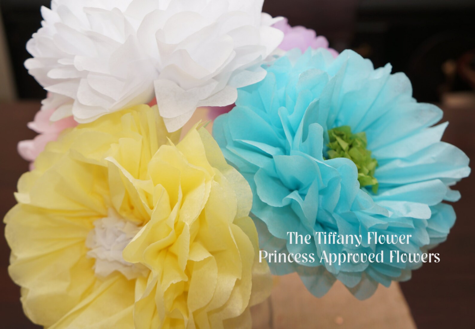 Tissue Paper Flowers Large With Centers Choose Your Own Colors - Etsy