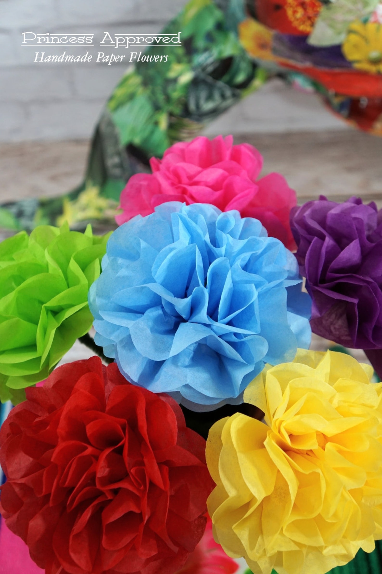 FIESTA Tissue Paper Flowers (6 Count) - Etsy