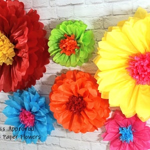 Fiesta Wall Flowers 6 Count - Etsy