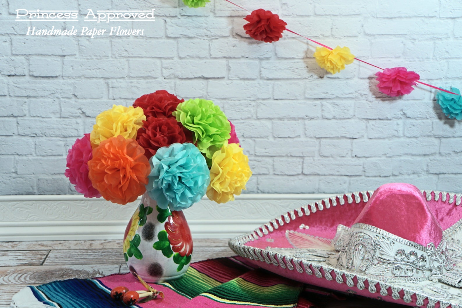 FIESTA Tissue Paper Flowers (12 Count) - Etsy