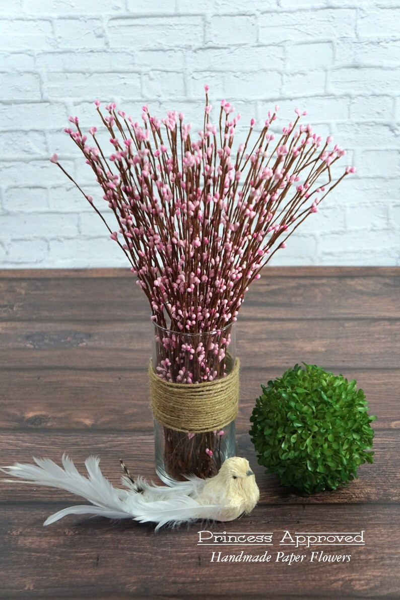 Light Pink Berry Spray 5 Stems - Etsy