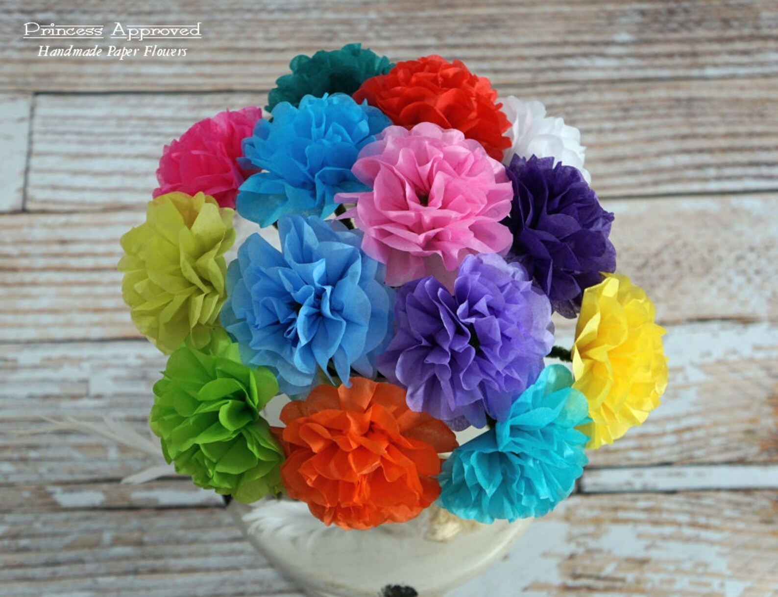 Mini Tissue Paper Flowers (12 Count) Choose Your Own Colors - Etsy