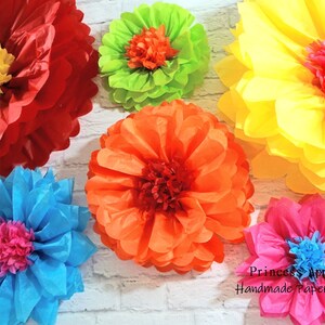 Fiesta Wall Flowers 6 Count - Etsy