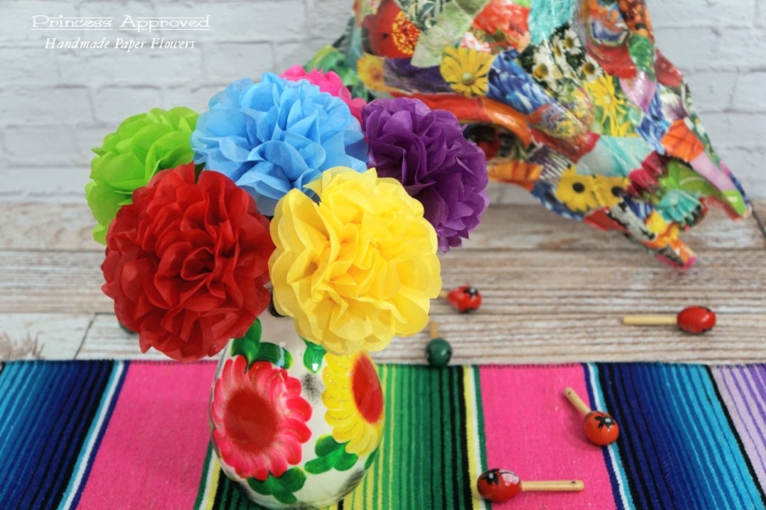 FIESTA Tissue Paper Flowers (6 Count) - Etsy